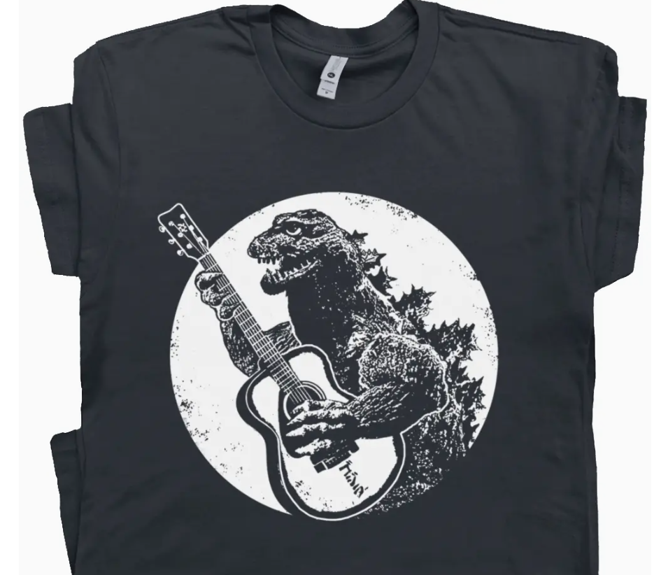 Godzilla playing guitar – Red Lantern New Orleans